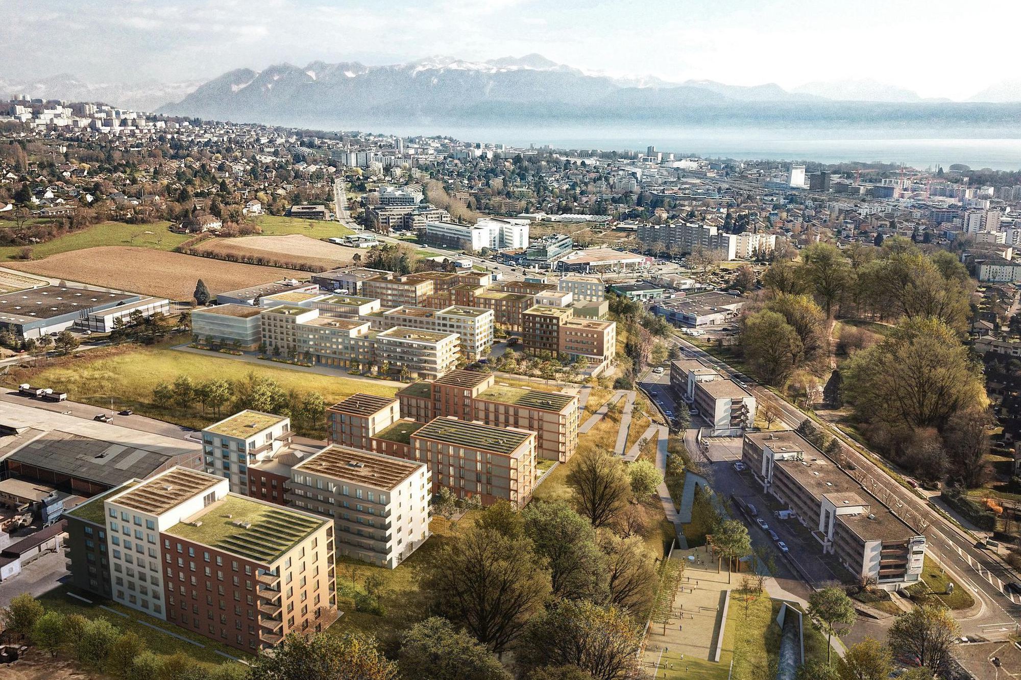 New district of L'Orée, Crissier | Itten+Brechbühl AG