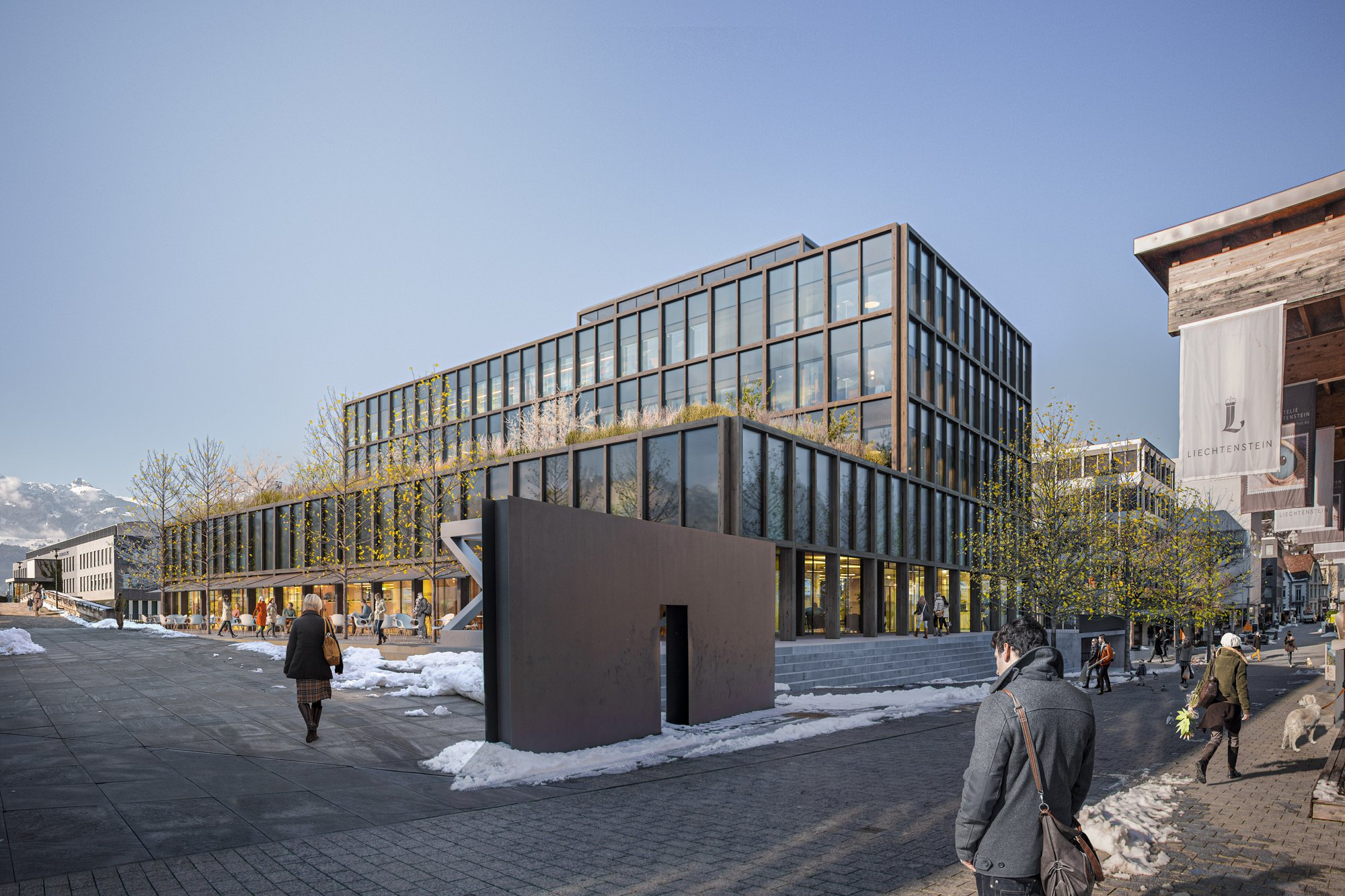 3rd prize in the competition for the Liechtenstein National Library in ...