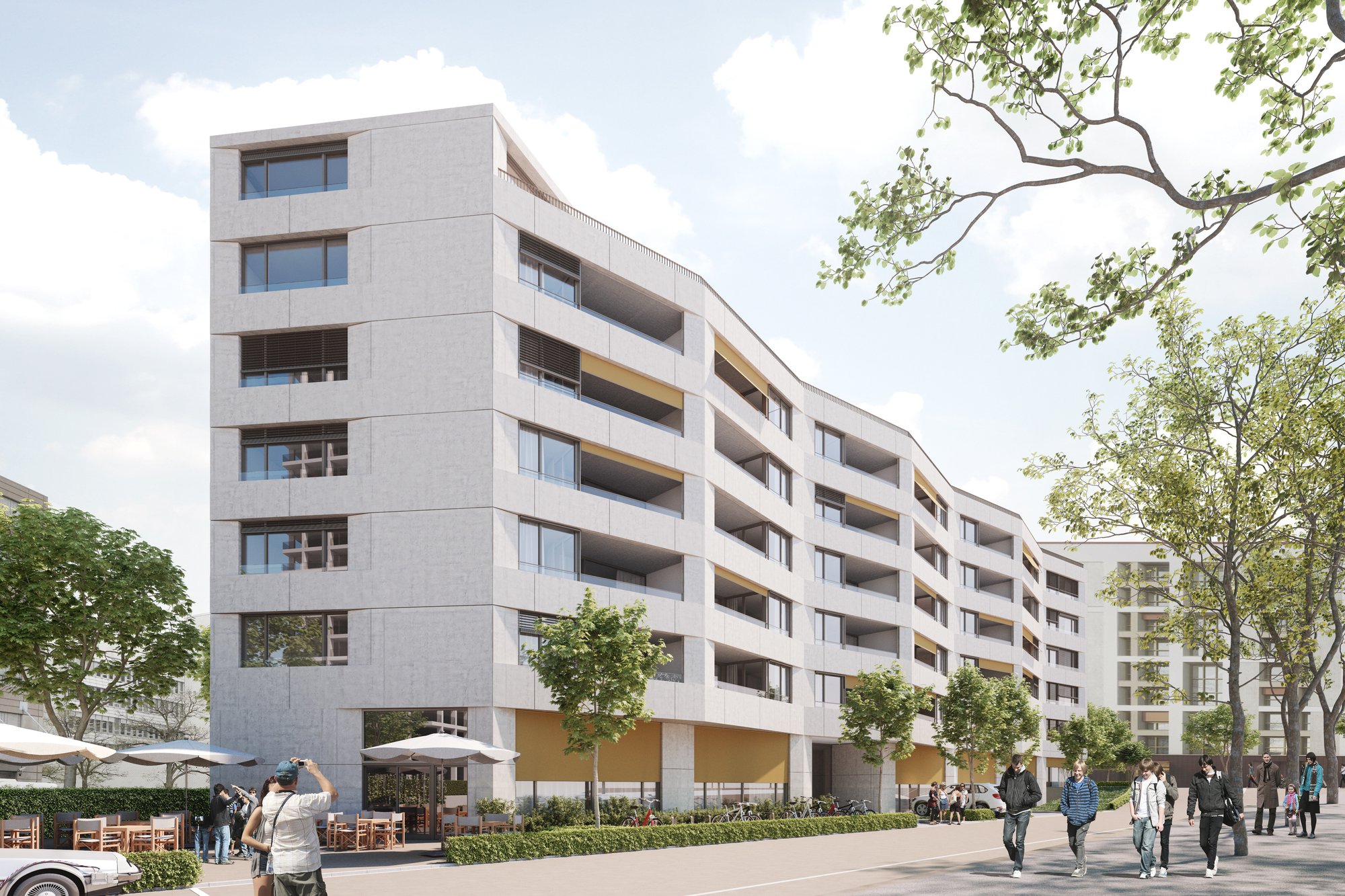 New residential and school building in Leutschenbachstrasse | Itten ...