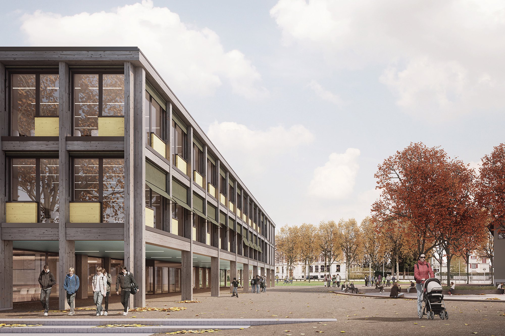 Educational campus, rebuilding of the grammar school | Itten+Brechbühl AG