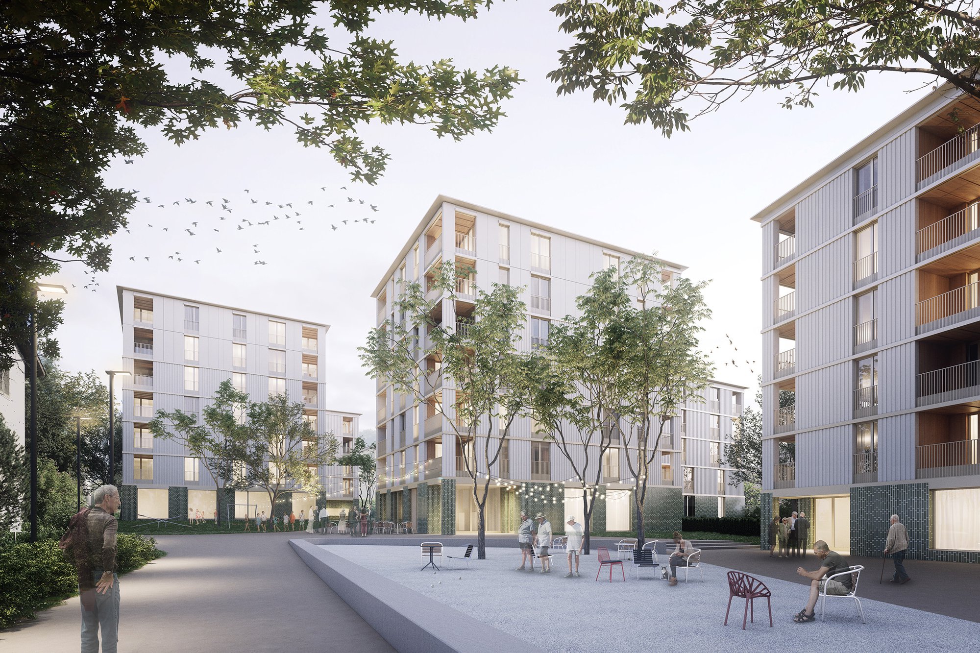 New construction to replace existing buildings in the «Espenhof North ...