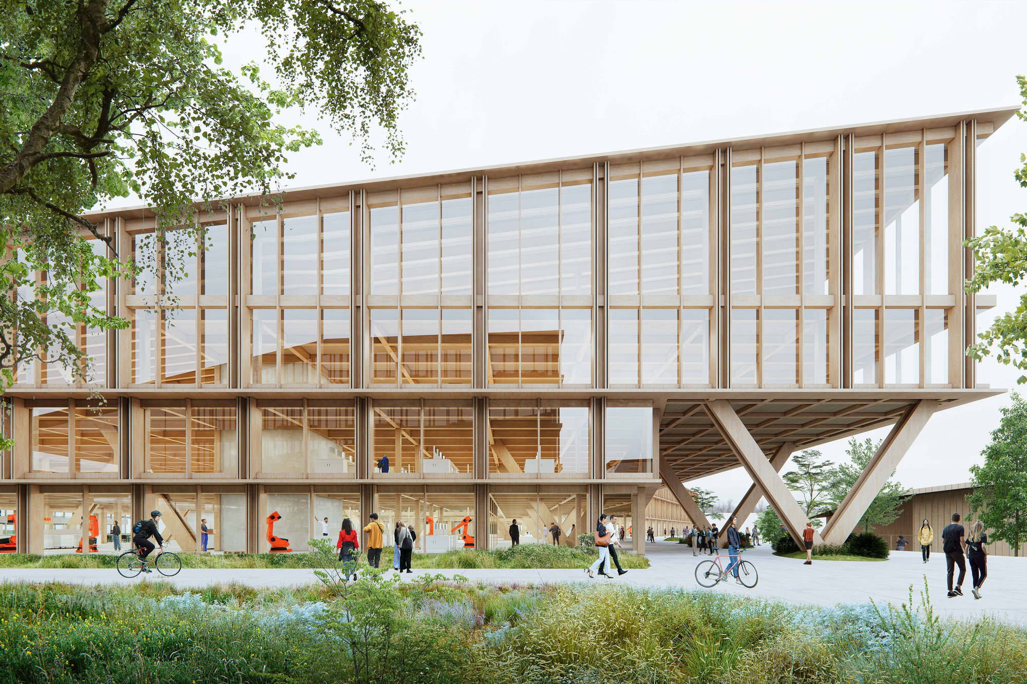 New Ecotope Campus of the Swiss Federal Polytechnic Institute Lausanne ...