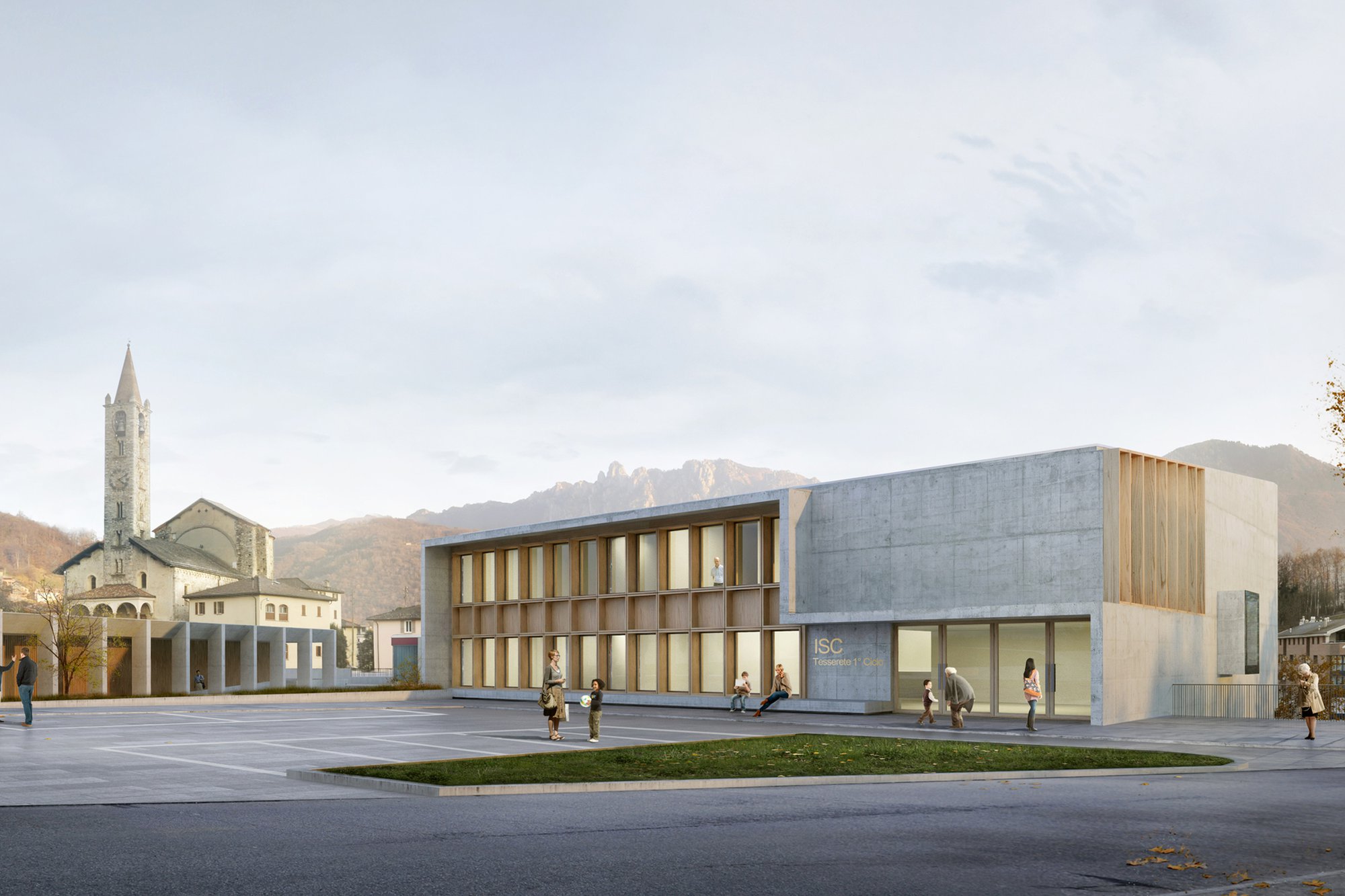 The new first-cycle education complex in Tesserete | Itten+Brechbühl AG